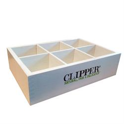 Wooden 6 Compartment Display Box – Clipper Tea Shop
