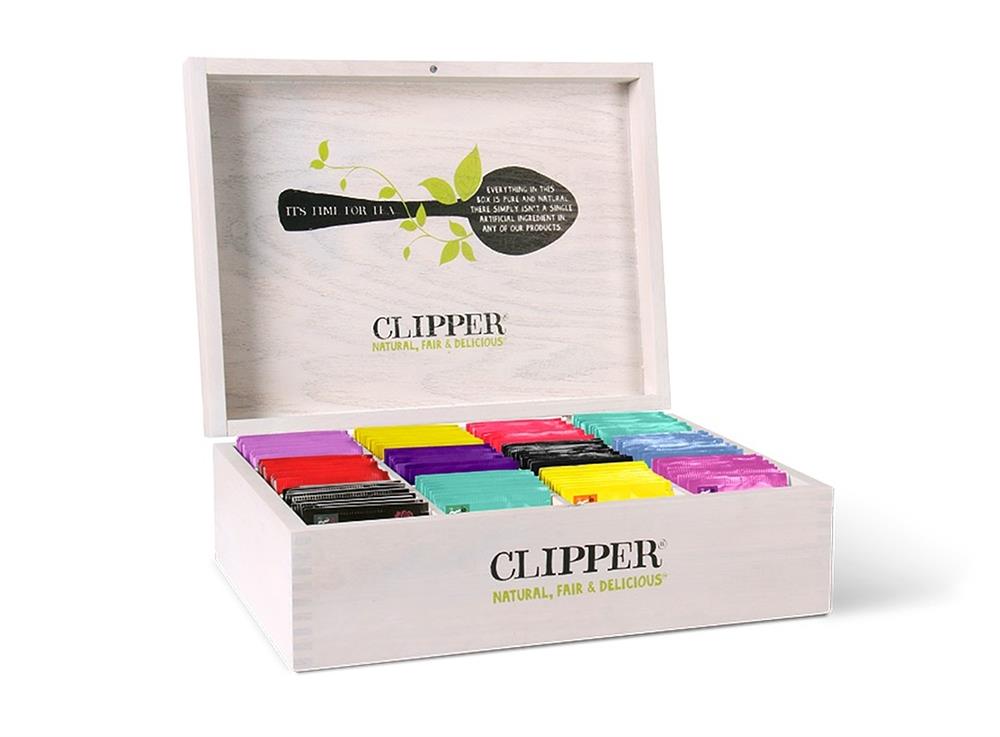 Wooden 12 Compartment Branded Chest – Clipper Tea Shop